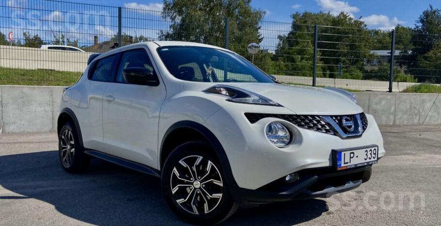 Balts Nissan Juke 2018 Rīga, ar dzinēja tilpumu 1.60 L un nobraukumu 31 tūkst. km par 8200 €, foto 1 vietnē AUTOMOTO.COM.LV