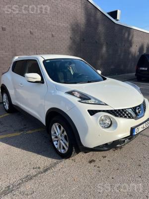 Balts Nissan Juke 2018 Rīga, ar dzinēja tilpumu 1.60 L un nobraukumu 88 tūkst. km par 8300 €, foto  vietnē AUTOMOTO.COM.LV