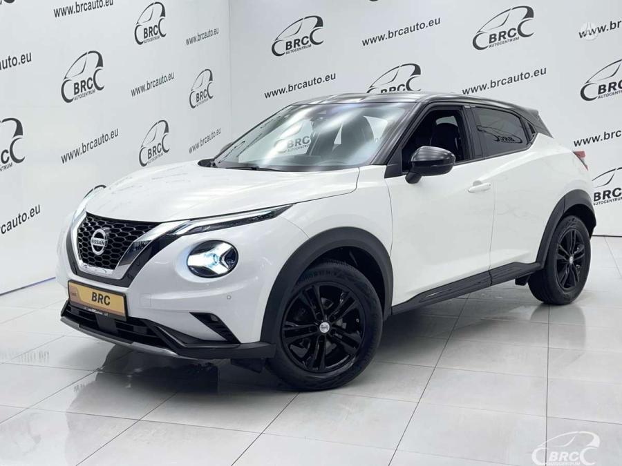 White Nissan Juke 2020 in Vilnius, with an engine capacity of 1.00 L and mileage of 136 thousand km for 13600 €, photo 1 on AUTOMOTO.COM.LV