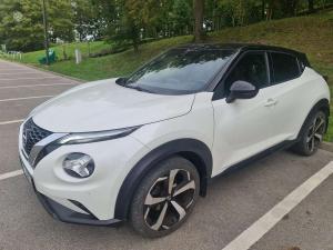 Balts Nissan Juke 2021 Kauņa, ar dzinēja tilpumu 1.00 L un nobraukumu 51 tūkst. km par 15900 €, foto  vietnē AUTOMOTO.COM.LV