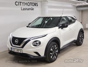 White Nissan Juke 2021 in Tallinn, with an engine capacity of 1.00 L and mileage of 45 thousand km for 13900 €, photo  on AUTOMOTO.COM.LV