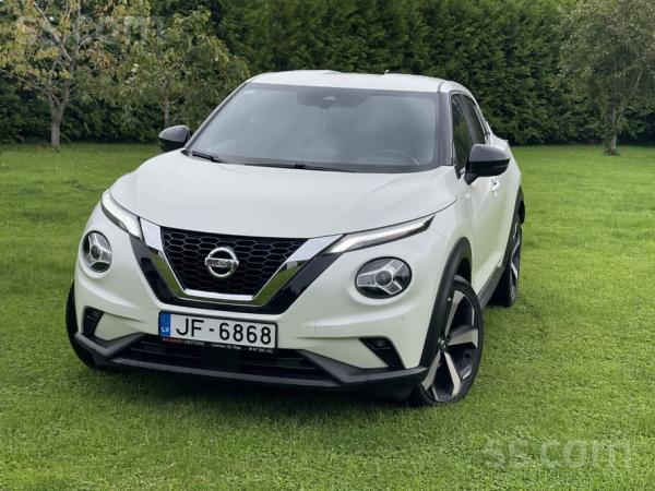 Nissan Juke 2022 in Riga on AUTOMOTO.COM.LV White Nissan Juke 2022 in Riga, with an engine capacity of 1.00 L and mileage of 68 thousand km for 14500 ā¬, photo 1 on AUTOMOTO.COM.LV