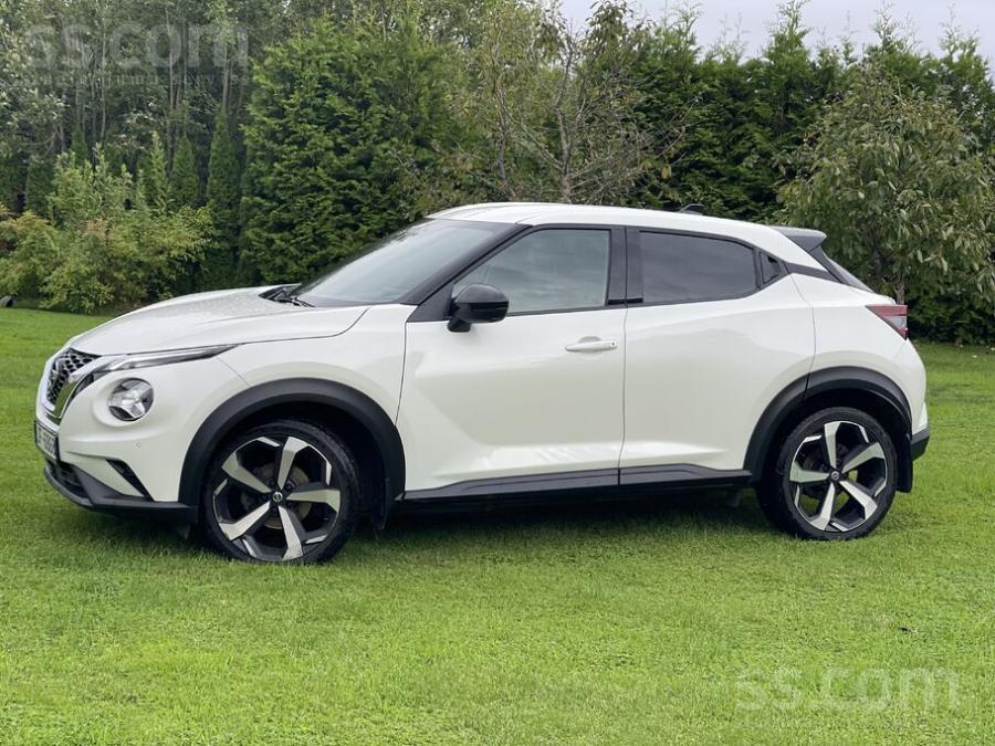 White Nissan Juke 2022 in Riga, with an engine capacity of 1.00 L and mileage of 68 thousand km for 14500 €, photo 3 on AUTOMOTO.COM.LV