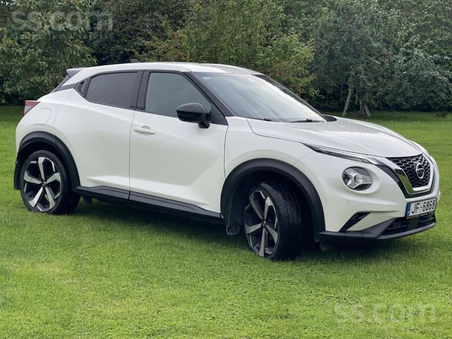 White Nissan Juke 2022 in Riga, with an engine capacity of 1.00 L and mileage of 68 thousand km for 14500 €, photo 5 on AUTOMOTO.COM.LV