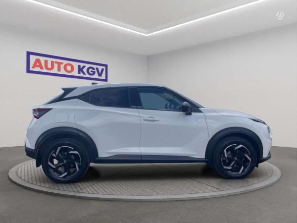 Nissan Juke 2023 Viļņa vietnē Balts Nissan Juke 2023 Viļņa, ar dzinēja tilpumu 1.00 L un nobraukumu 22 tūkst. km par 17999 €, foto 7 vietnē AUTOMOTO.COM.LV