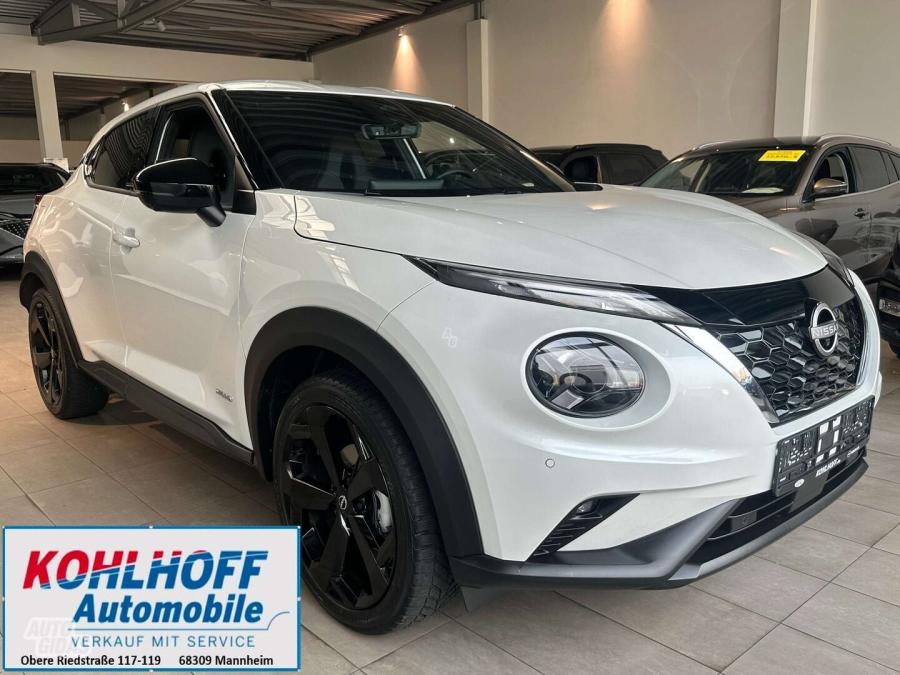 White Nissan Juke 2024 in Kaunas, with an engine capacity of 0.00 L and mileage of 17 thousand km for 27951 €, photo 1 on AUTOMOTO.COM.LV