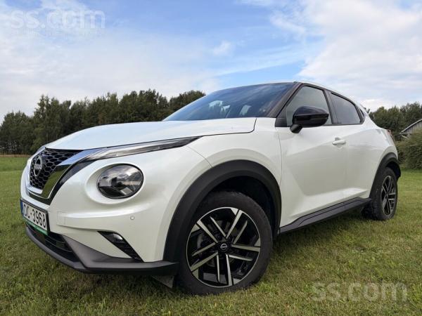 White Nissan Juke 2025 in Riga, with an engine capacity of 1.00 L and mileage of 60 thousand km for 17000 €, photo 1 on AUTOMOTO.COM.LV