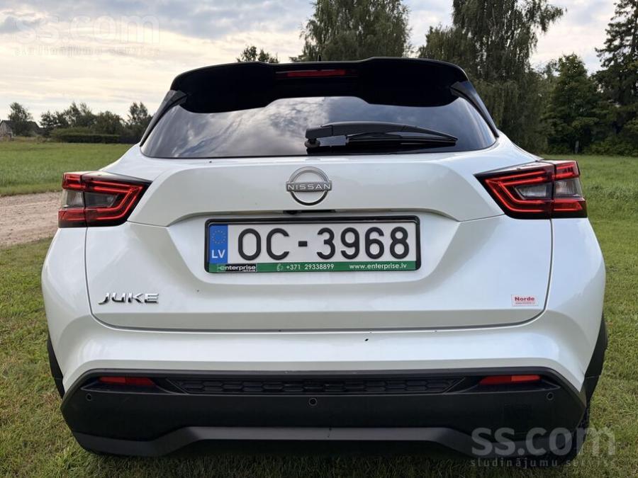 White Nissan Juke 2025 in Riga, with an engine capacity of 1.00 L and mileage of 60 thousand km for 17000 €, photo 16 on AUTOMOTO.COM.LV