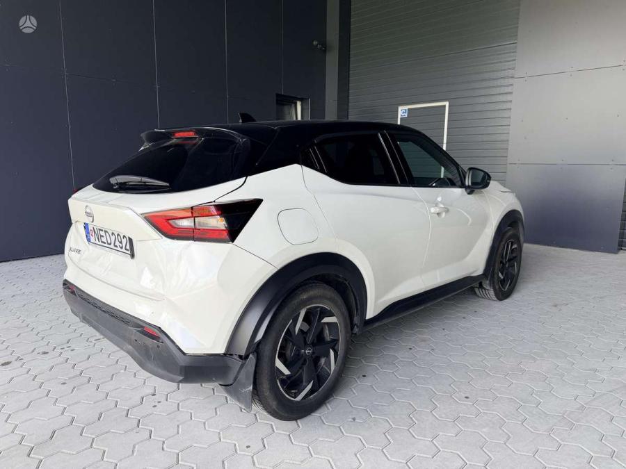 White Nissan Juke 2025 in Vilnius, with an engine capacity of 1.00 L and mileage of 33 thousand km for 13650 €, photo 6 on AUTOMOTO.COM.LV