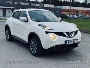 White Nissan Juke 2014 in Tallinn, with an engine capacity of 1.60 L and mileage of 112 thousand km for 7490 €, photo  on AUTOMOTO.COM.LV