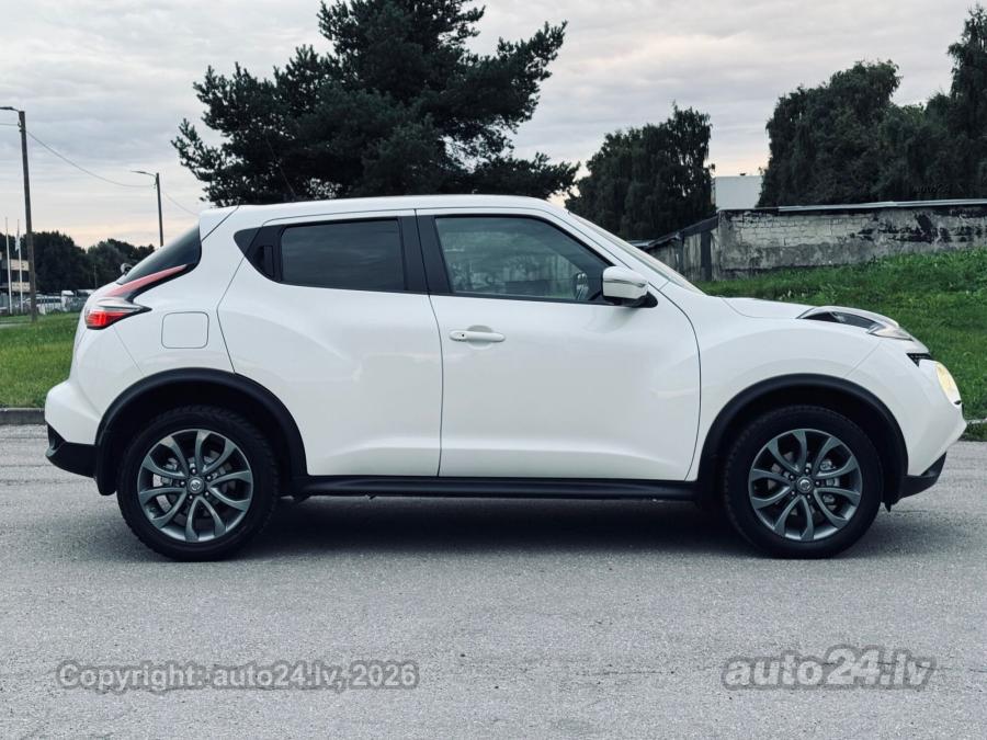 White Nissan Juke 2014 in Tallinn, with an engine capacity of 1.60 L and mileage of 112 thousand km for 7490 €, photo 3 on AUTOMOTO.COM.LV
