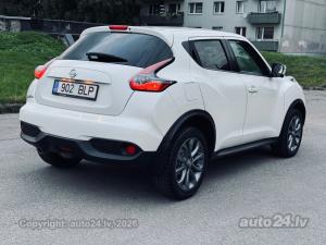 White Nissan Juke 2014 in Tallinn, with an engine capacity of 1.60 L and mileage of 112 thousand km for 7490 €, photo 4 on AUTOMOTO.COM.LV