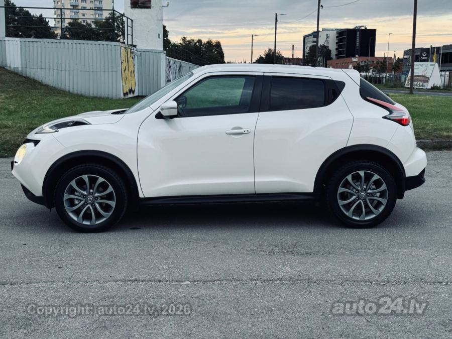 White Nissan Juke 2014 in Tallinn, with an engine capacity of 1.60 L and mileage of 112 thousand km for 7490 €, photo 6 on AUTOMOTO.COM.LV