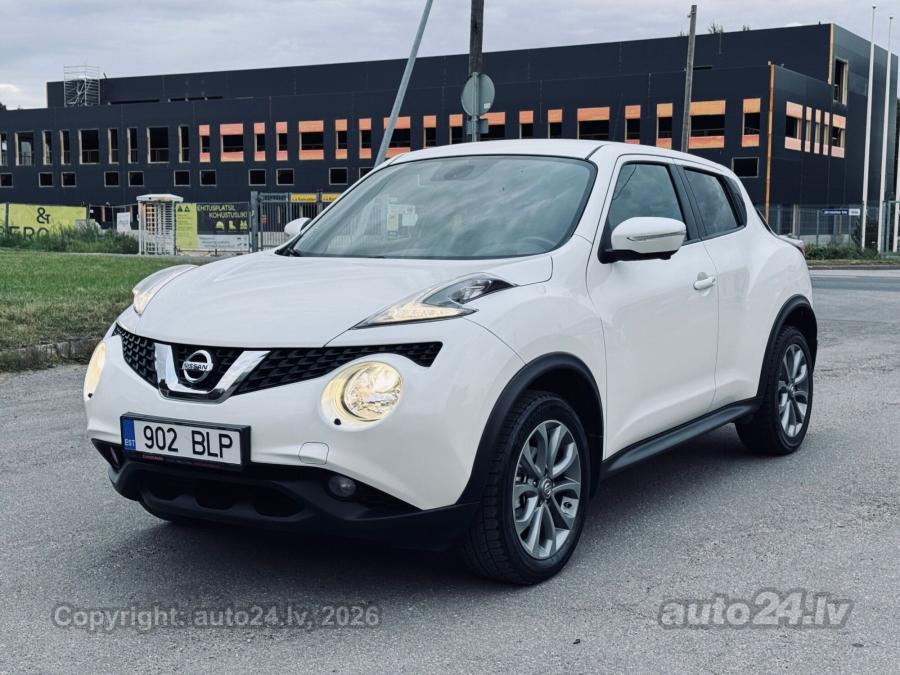 White Nissan Juke 2014 in Tallinn, with an engine capacity of 1.60 L and mileage of 112 thousand km for 7490 €, photo 7 on AUTOMOTO.COM.LV