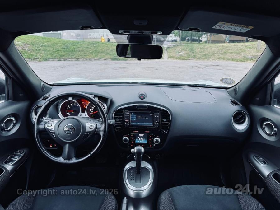 White Nissan Juke 2014 in Tallinn, with an engine capacity of 1.60 L and mileage of 112 thousand km for 7490 €, photo 8 on AUTOMOTO.COM.LV