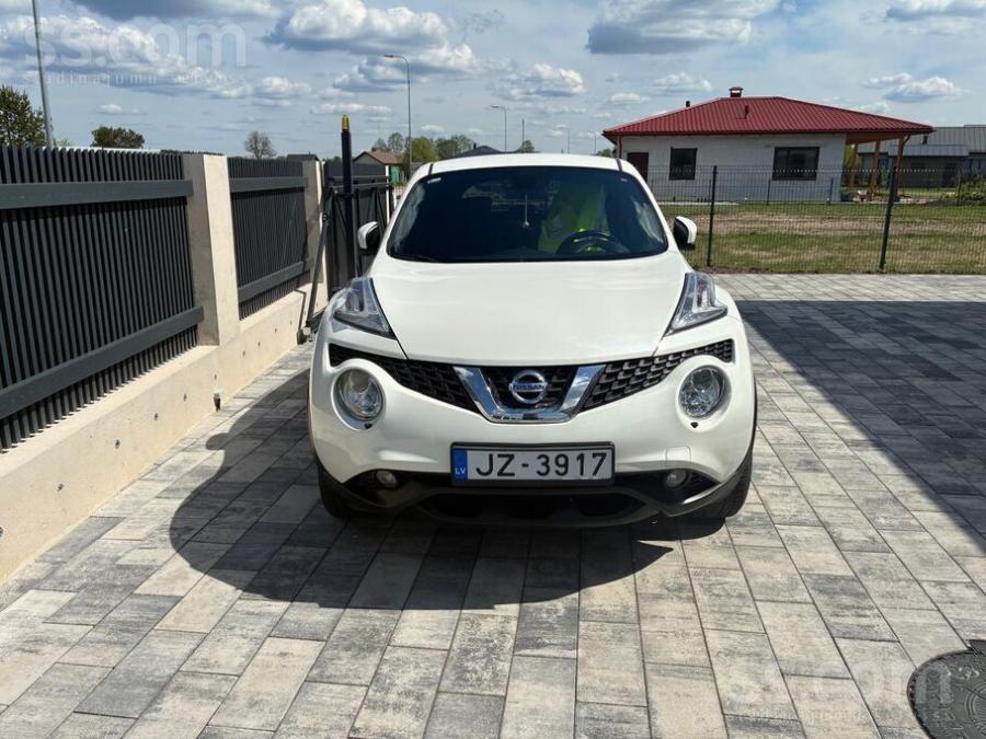 White Nissan Juke 2015 in Riga, with an engine capacity of 1.20 L and mileage of 0 thousand km for 6500 €, photo 1 on AUTOMOTO.COM.LV