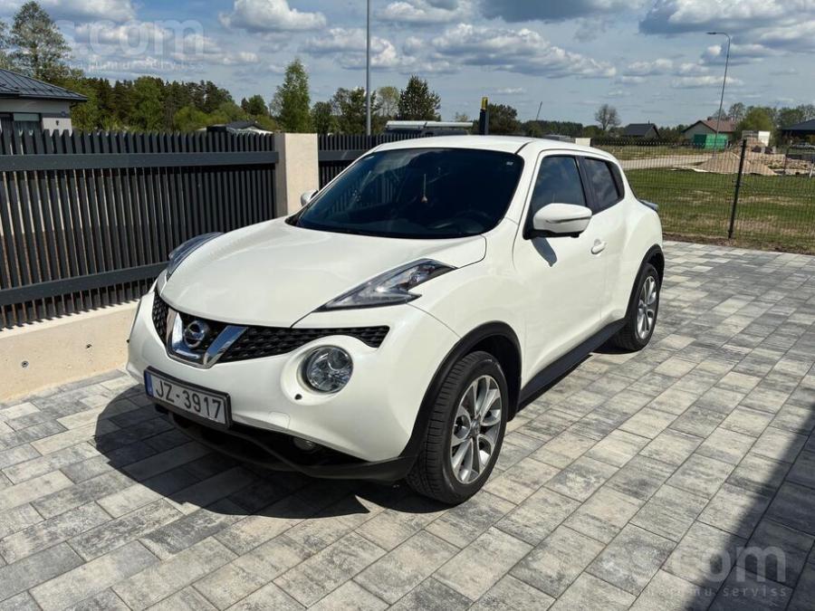 White Nissan Juke 2015 in Riga, with an engine capacity of 1.20 L and mileage of 0 thousand km for 6500 €, photo 3 on AUTOMOTO.COM.LV