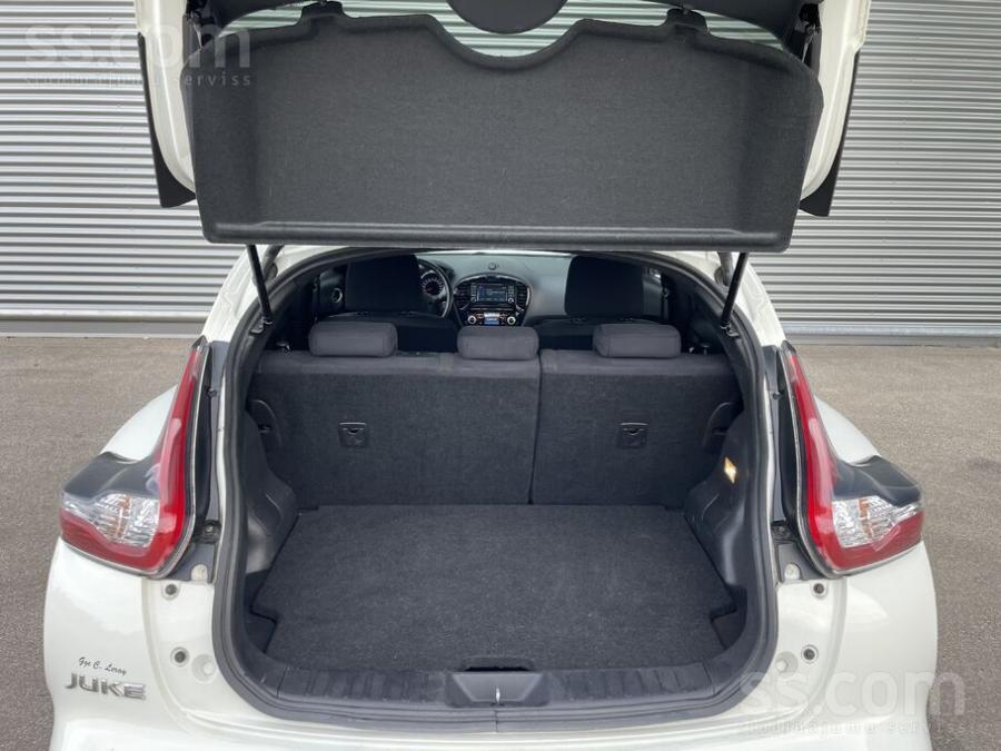 Balts Nissan Juke 2015 Rīga, ar dzinēja tilpumu 1.20 L un nobraukumu 168 tūkst. km par 6999 €, foto 25 vietnē AUTOMOTO.COM.LV