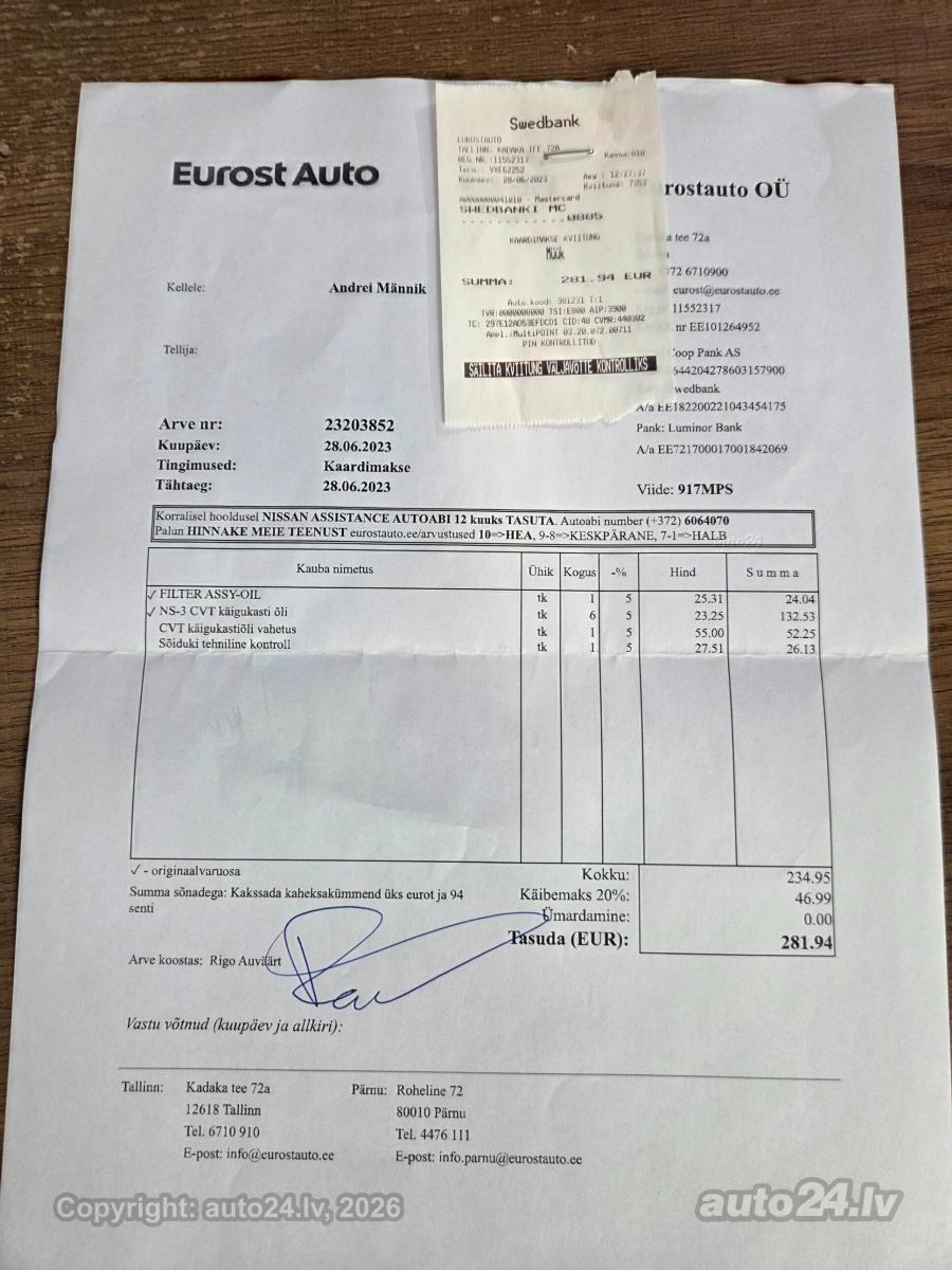 White Nissan Juke 2016 in Tallinn, with an engine capacity of 1.60 L and mileage of 120 thousand km for 12000 €, photo 25 on AUTOMOTO.COM.LV