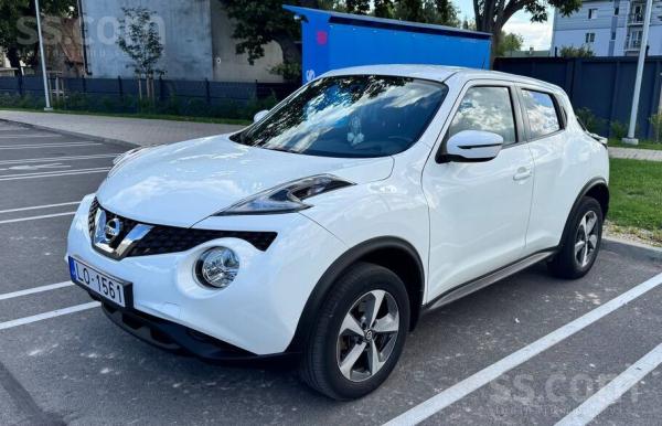 Nissan Juke 2018 Rīga vietnē Balts Nissan Juke 2018 Rīga, ar dzinēja tilpumu 1.60 L un nobraukumu 152 tūkst. km par 7500 €, foto 3 vietnē AUTOMOTO.COM.LV