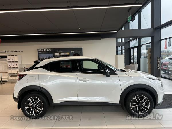 White Nissan Juke 2026 in Tartu, with an engine capacity of 1.00 L and mileage of 1 thousand km for 24690 €, photo 2 on AUTOMOTO.COM.LV
