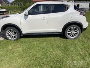 Balts Nissan Juke 2015 Ogre, ar dzinēja tilpumu 1.60 L un nobraukumu 114 tūkst. km par 7950 €, foto  vietnē AUTOMOTO.COM.LV