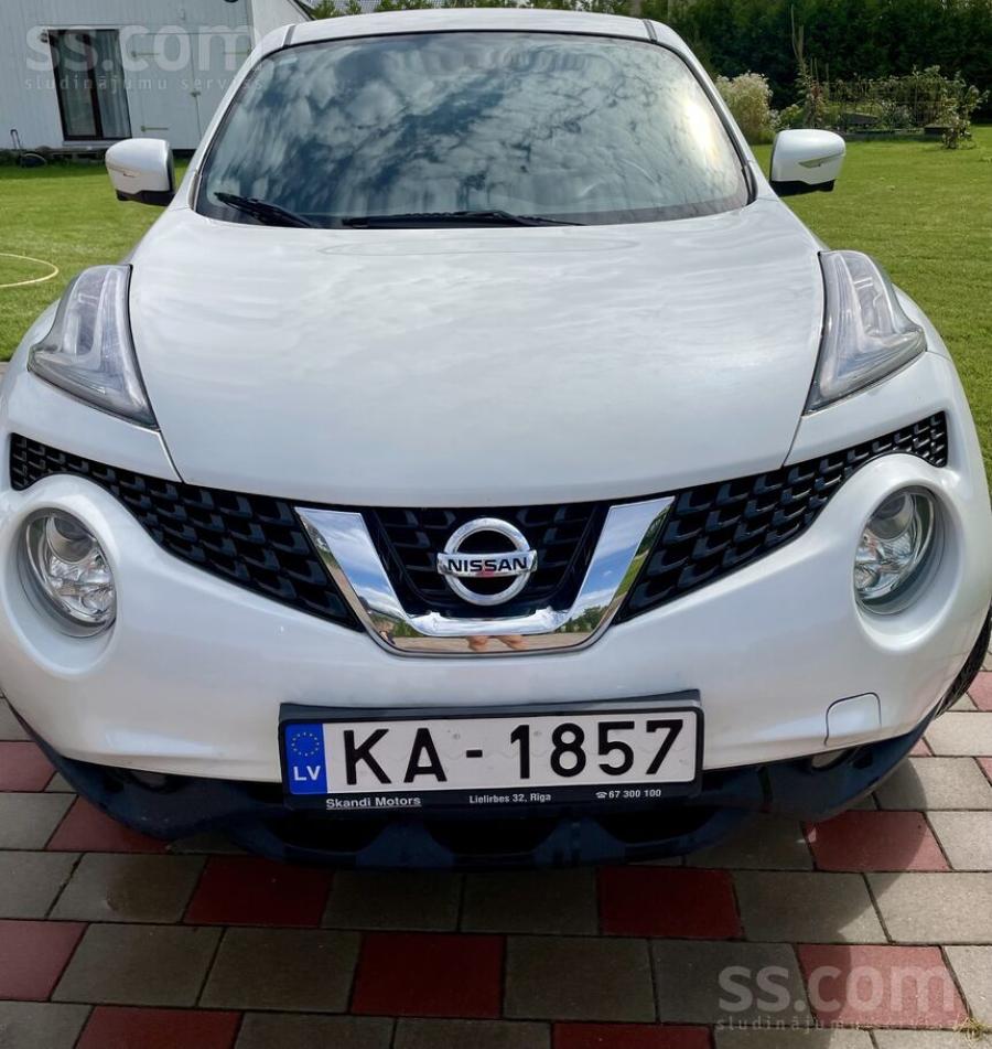 Balts Nissan Juke 2015 Ogre, ar dzinēja tilpumu 1.60 L un nobraukumu 114 tūkst. km par 7950 €, foto 8 vietnē AUTOMOTO.COM.LV