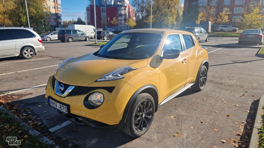Dzeltens Nissan Juke 2014 Viļņa, ar dzinēja tilpumu 1.60 L un nobraukumu 119 tūkst. km par 5800 €, foto 3 vietnē AUTOMOTO.COM.LV