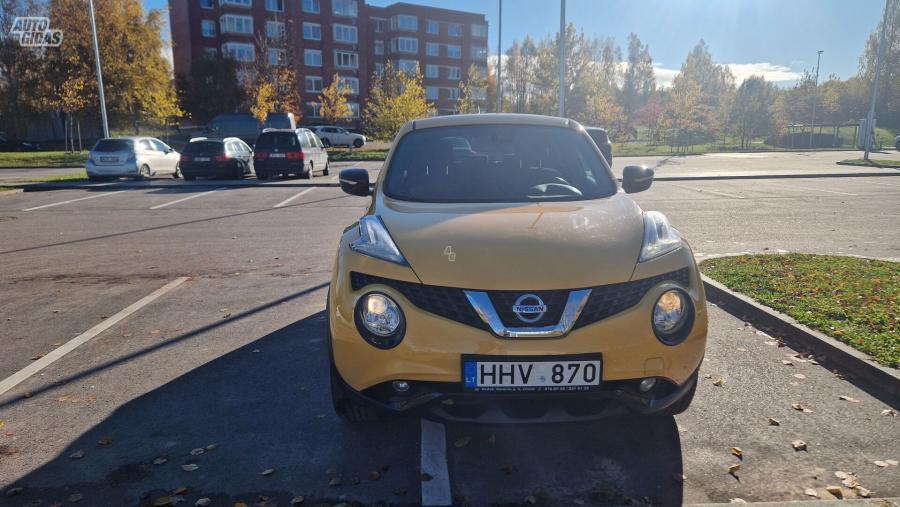 Dzeltens Nissan Juke 2014 Viļņa, ar dzinēja tilpumu 1.60 L un nobraukumu 119 tūkst. km par 5800 €, foto 7 vietnē AUTOMOTO.COM.LV