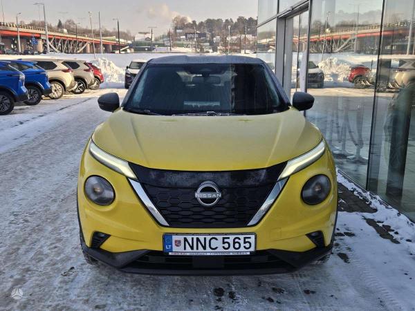 Yellow Nissan Juke 2025 in Vilnius, with an engine capacity of 1.60 L and mileage of 2 thousand km for 27290 €, photo 7 on AUTOMOTO.COM.LV
