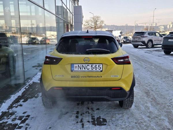 Yellow Nissan Juke 2025 in Vilnius, with an engine capacity of 1.60 L and mileage of 2 thousand km for 27290 €, photo 8 on AUTOMOTO.COM.LV