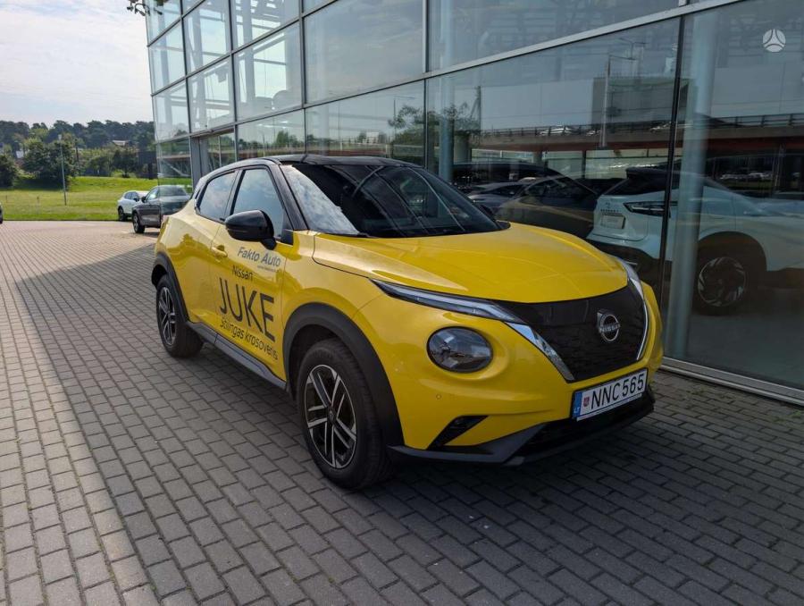 Dzeltens Nissan Juke 2025 Viļņa, ar dzinēja tilpumu 1.60 L un nobraukumu 5 tūkst. km par 25500 €, foto 8 vietnē AUTOMOTO.COM.LV