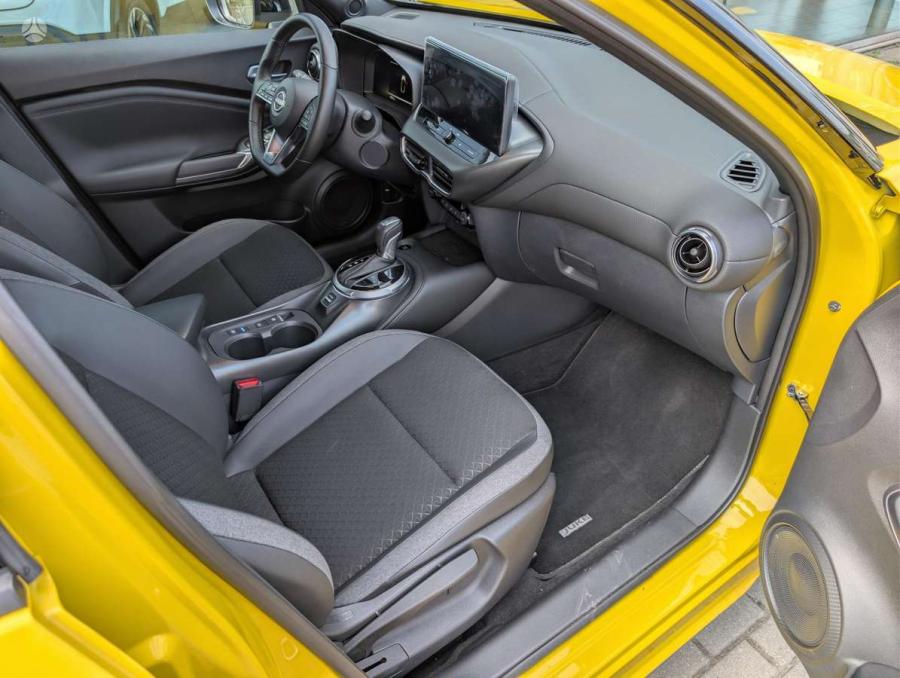 Dzeltens Nissan Juke 2025 Viļņa, ar dzinēja tilpumu 1.60 L un nobraukumu 5 tūkst. km par 25500 €, foto 14 vietnē AUTOMOTO.COM.LV