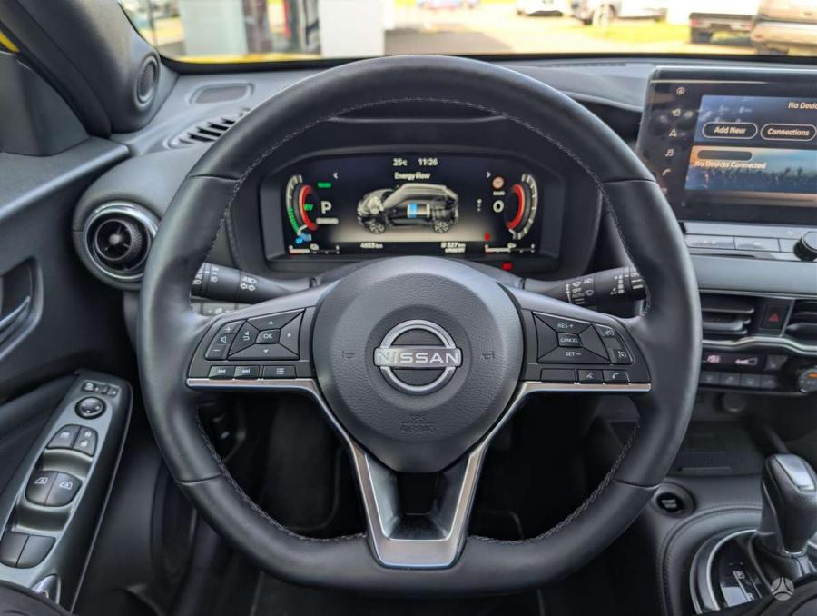 Dzeltens Nissan Juke 2025 Viļņa, ar dzinēja tilpumu 1.60 L un nobraukumu 5 tūkst. km par 25500 €, foto 19 vietnē AUTOMOTO.COM.LV