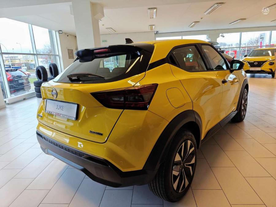 Yellow Nissan Juke 2026 in Siauliai, with an engine capacity of 1.60 L and mileage of 3 thousand km for 23890 €, photo 6 on AUTOMOTO.COM.LV