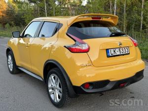Yellow Nissan Juke 2015 in Riga, with an engine capacity of 1.60 L and mileage of 75 thousand km for 7000 €, photo 3 on AUTOMOTO.COM.LV