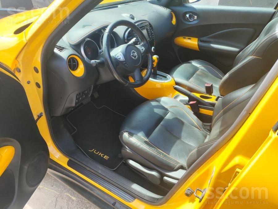 Dzeltens Nissan Juke 2016 Rīga, ar dzinēja tilpumu 1.60 L un nobraukumu 75 tūkst. km par 8500 €, foto 4 vietnē AUTOMOTO.COM.LV