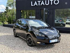 Black Nissan Leaf 2022 in Riga, with an engine capacity of 0.00 L and mileage of 55 thousand km for 16550 €, photo  on AUTOMOTO.COM.LV