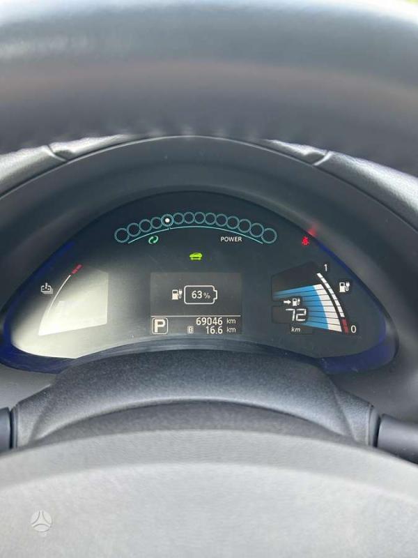 Melns Nissan Leaf 2017 Viļņa, ar dzinēja tilpumu 0.00 L un nobraukumu 69 tūkst. km par 5500 €, foto 11 vietnē AUTOMOTO.COM.LV
