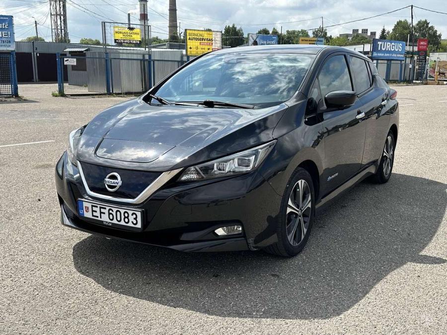 Black Nissan Leaf 2018 in Panevezys, with an engine capacity of 0.00 L and mileage of 169 thousand km for 8350 €, photo 1 on AUTOMOTO.COM.LV