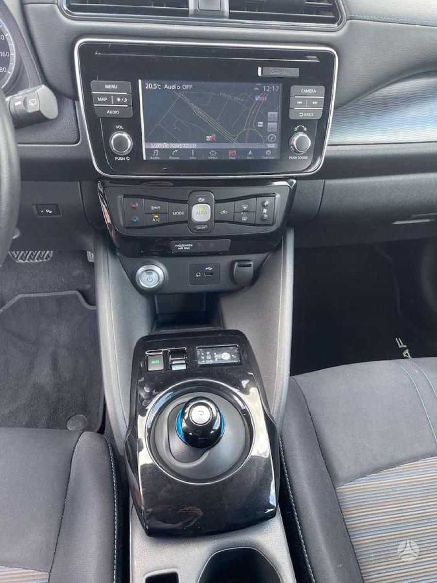 Melns Nissan Leaf 2018 Viļņa, ar dzinēja tilpumu 0.00 L un nobraukumu 160 tūkst. km par 9200 €, foto 15 vietnē AUTOMOTO.COM.LV