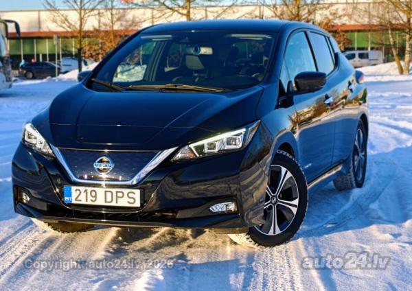 Black Nissan Leaf 2019 in Tartu, with an engine capacity of 0.00 L and mileage of 50 thousand km for 14500 €, photo 1 on AUTOMOTO.COM.LV