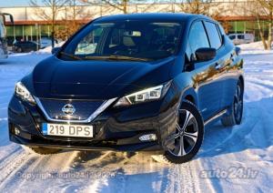 Black Nissan Leaf 2019 in Tartu, with an engine capacity of 0.00 L and mileage of 50 thousand km for 14500 €, photo  on AUTOMOTO.COM.LV