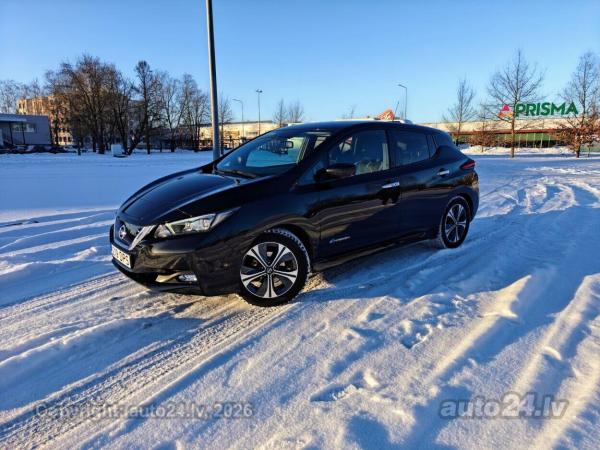 Black Nissan Leaf 2019 in Tartu, with an engine capacity of 0.00 L and mileage of 50 thousand km for 14500 €, photo 2 on AUTOMOTO.COM.LV