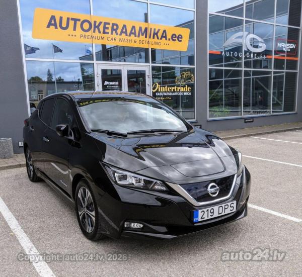 Black Nissan Leaf 2019 in Tartu, with an engine capacity of 0.00 L and mileage of 50 thousand km for 14500 €, photo 8 on AUTOMOTO.COM.LV