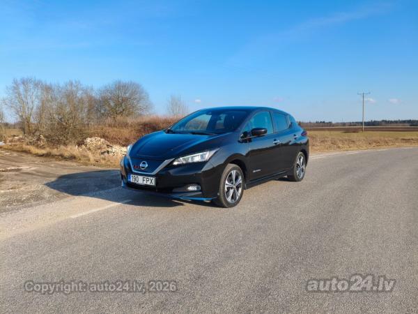 Black Nissan Leaf 2019 in Tallinn, with an engine capacity of 0.00 L and mileage of 112 thousand km for 16490 €, photo 1 on AUTOMOTO.COM.LV