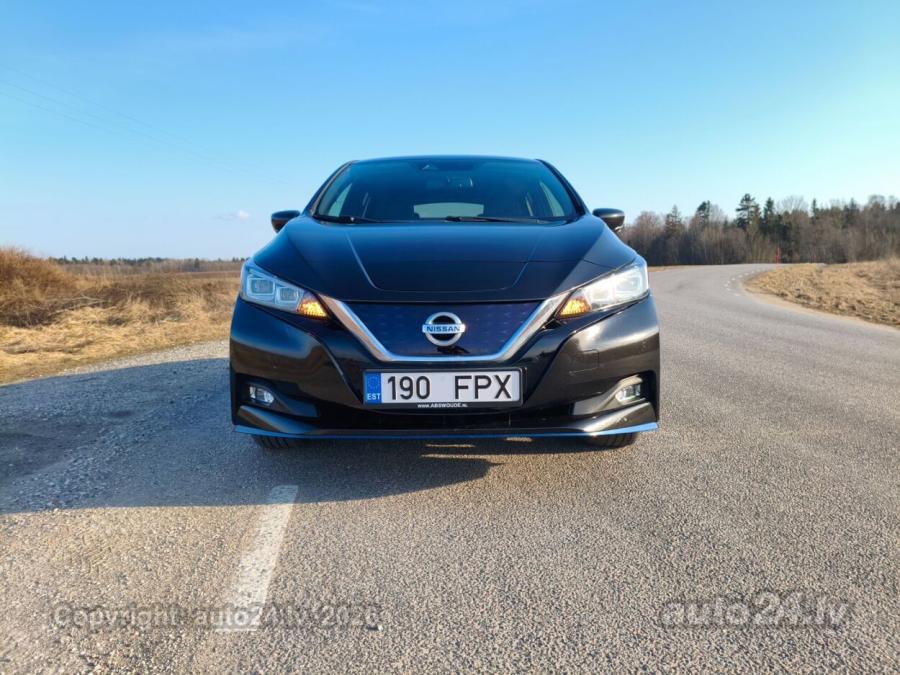 Black Nissan Leaf 2019 in Tallinn, with an engine capacity of 0.00 L and mileage of 112 thousand km for 16490 €, photo 3 on AUTOMOTO.COM.LV