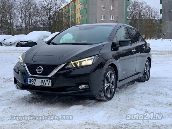 Black Nissan Leaf 2020 in Tallinn, with an engine capacity of 0.00 L and mileage of 45 thousand km for 14900 €, photo 1 on AUTOMOTO.COM.LV