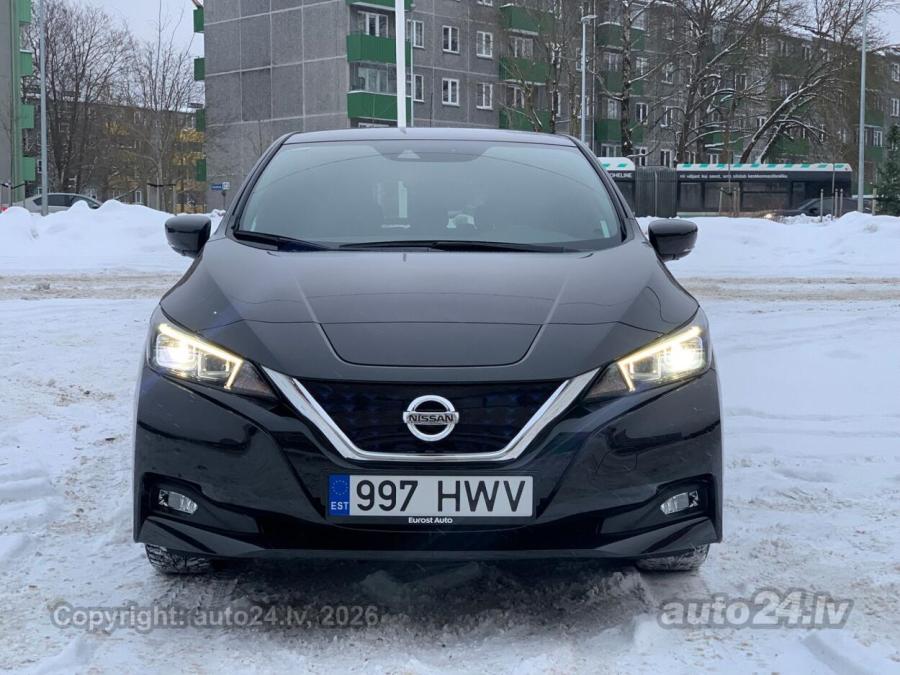 Black Nissan Leaf 2020 in Tallinn, with an engine capacity of 0.00 L and mileage of 45 thousand km for 14900 €, photo 7 on AUTOMOTO.COM.LV