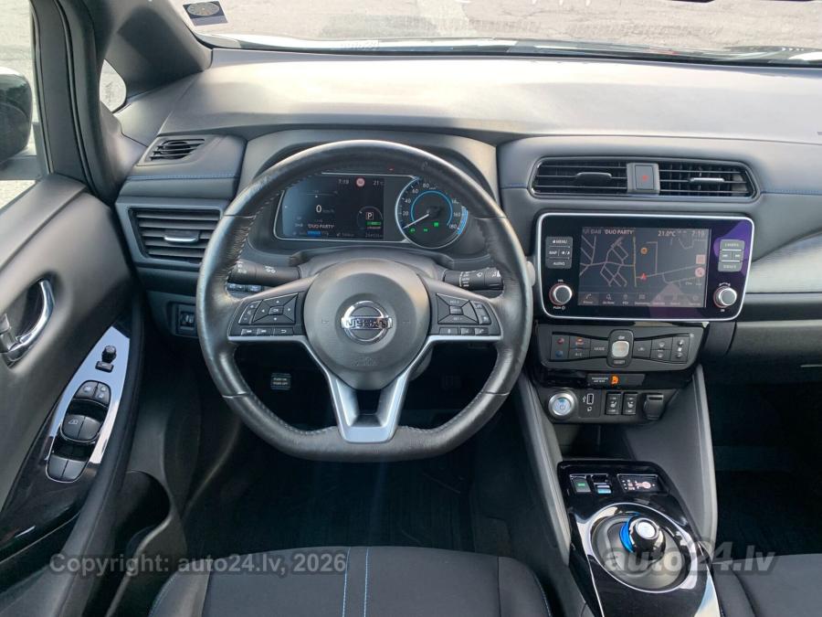 Black Nissan Leaf 2020 in Tallinn, with an engine capacity of 0.00 L and mileage of 27 thousand km for 15500 €, photo 17 on AUTOMOTO.COM.LV